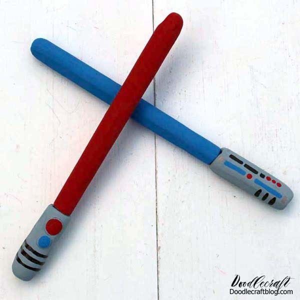 Lightsaber Magic Wand Pens with EasySculpt Resin Clay