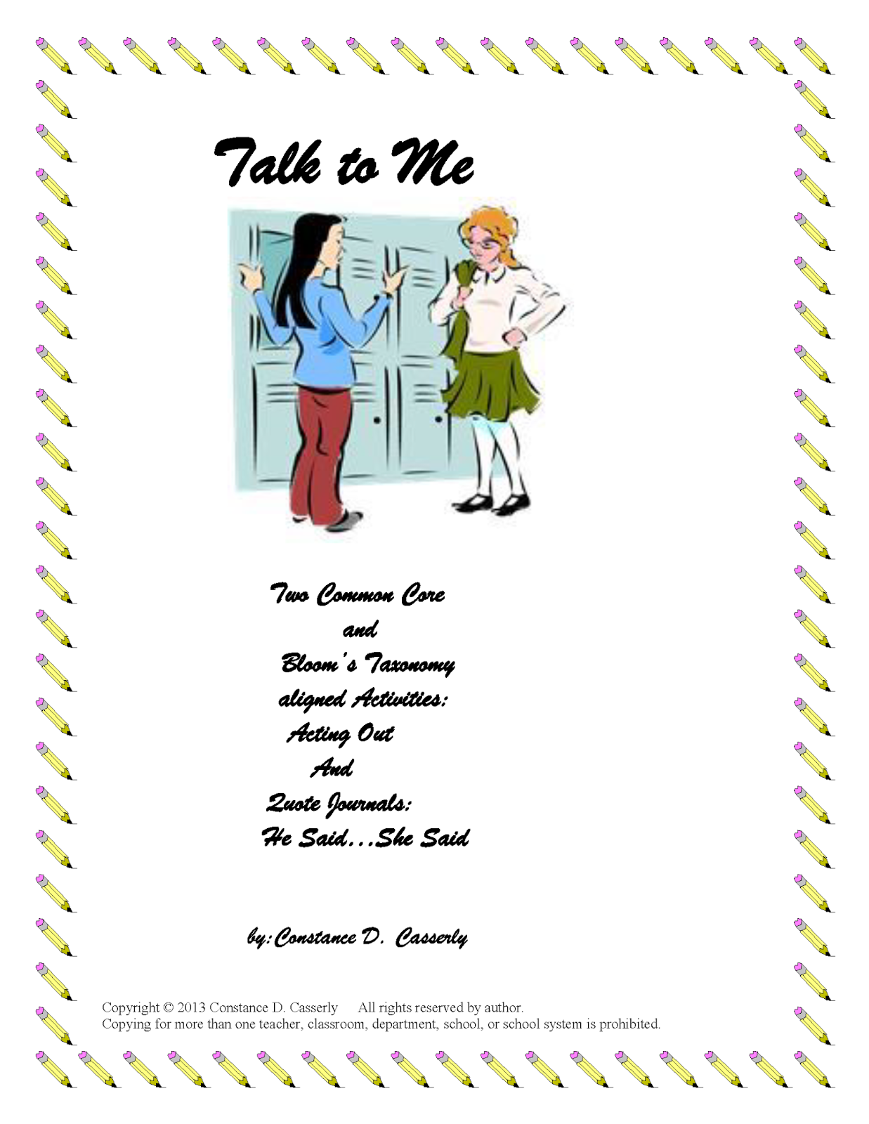 The Best of Teacher Entrepreneurs: ELA Writing Activities - "Talk to Me!"