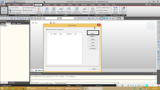 Civil Engineering: How to assign material and section properties in ...