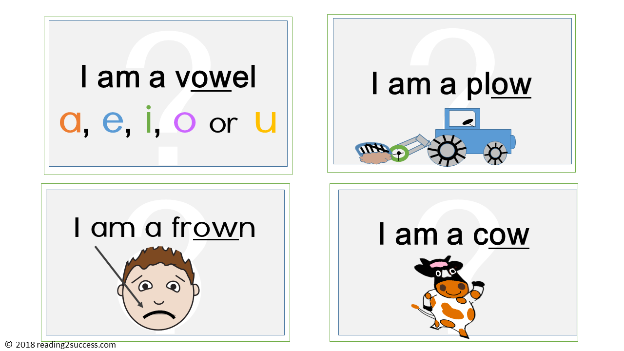 Reading2success: Ow as in Brown Cow and Howie Owl