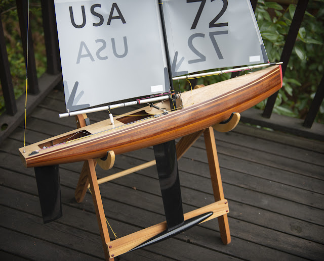 Presenting the Vickers V8 Wooden IOM RC Sailboat