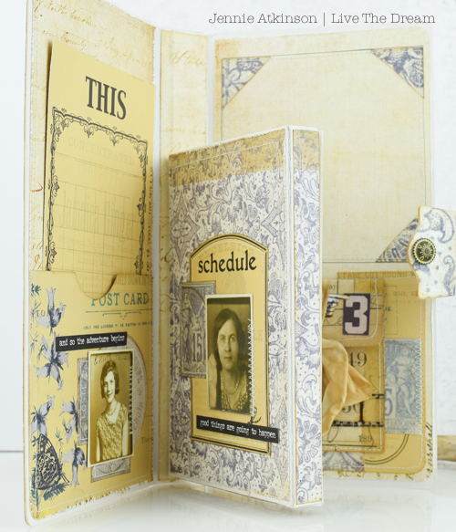 A Book Within A Box Within A Journal - having fun with Eileen Hull's dies!