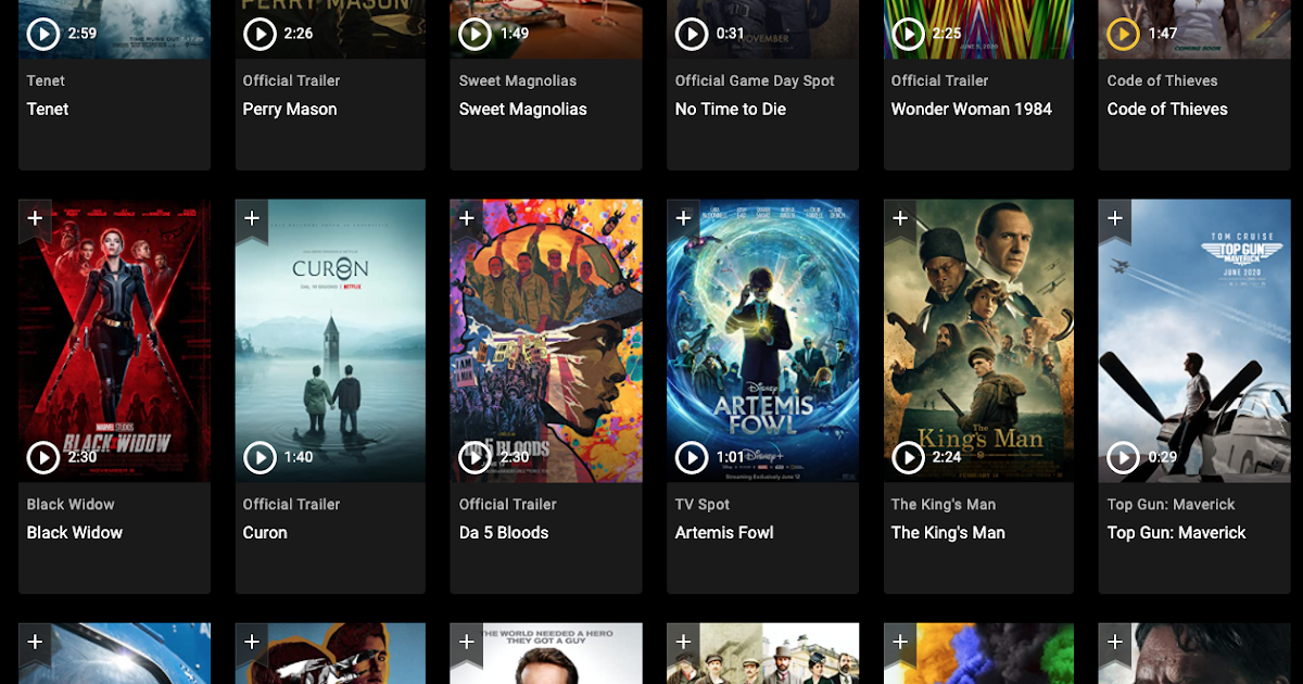 A2 Production: RESEARCH: MOVIE TRAILER WEBSITES