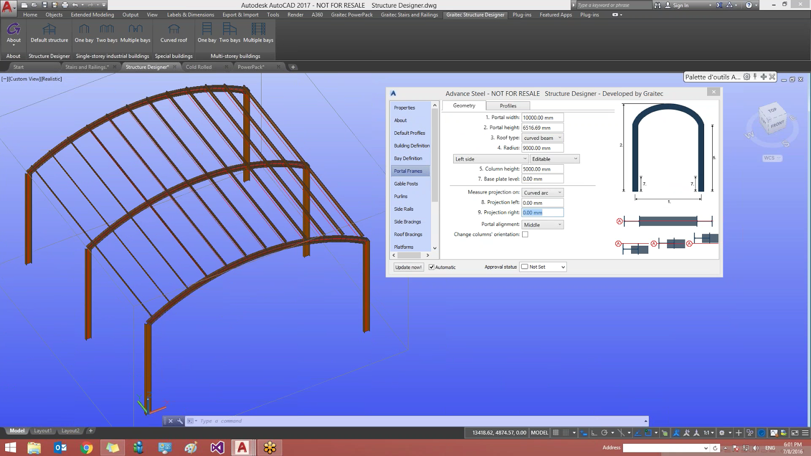 Revit Add-Ons: Steel Structure Designer for Advance Steel
