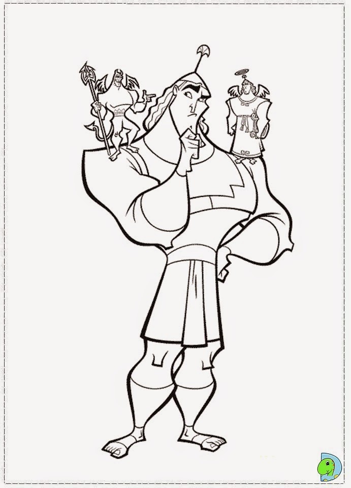 Dinokids - Desenhos para colorir: Desenhos de Kuzco o Imperador para ...