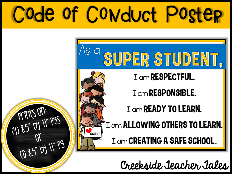 Code of Conduct Poster Freebie - Owl-ways Be Inspired