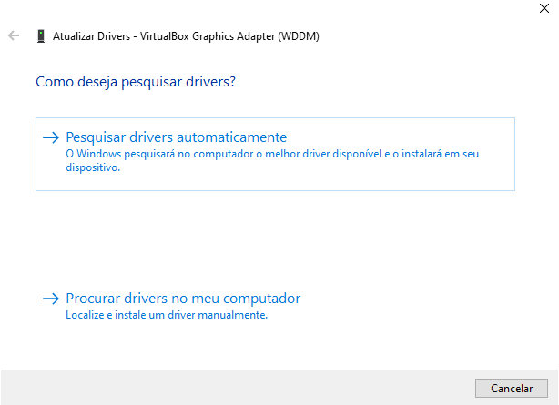 Atualizar ou instalar drivers no Windows 10