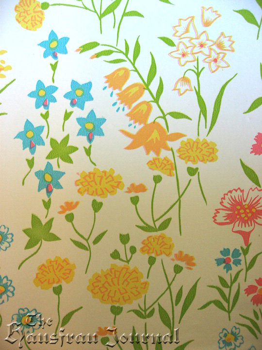 The Hausfrau Journal: Vintage Floral Contact Paper