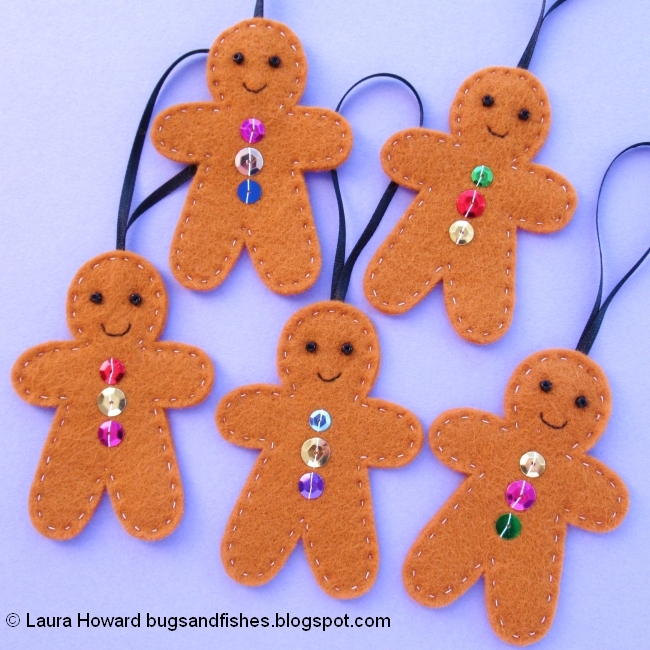Bugs and Fishes by Lupin: How To: Sew Easy Felt Gingerbread Men ...