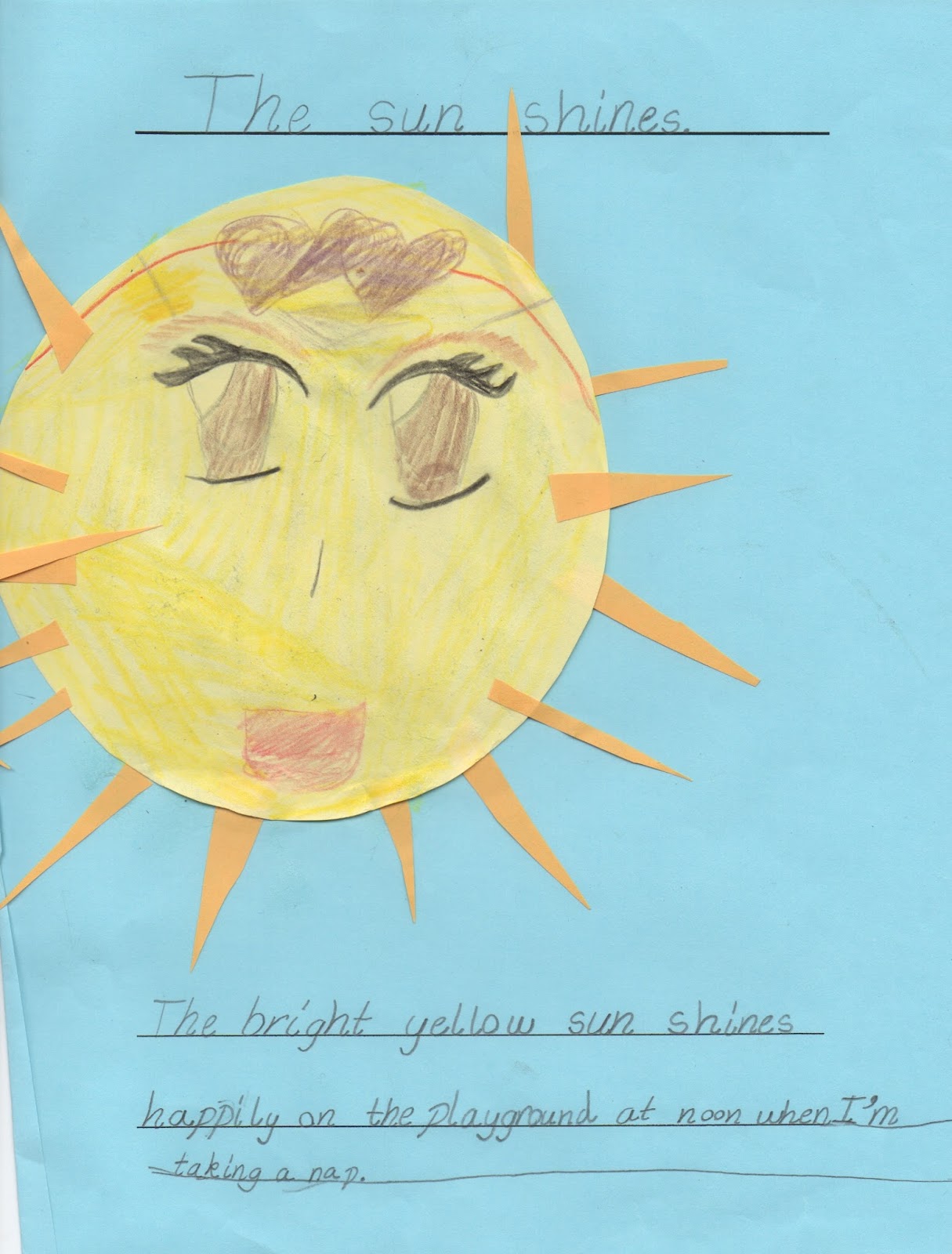 Mrs. Huff's Stuff: Authors and Artists Writing Club!: "Sunny Sentences ...