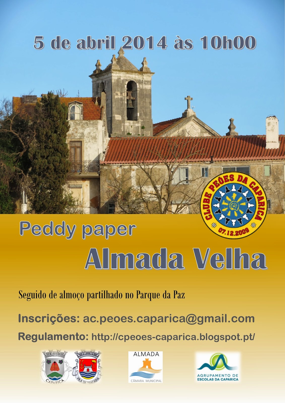 Aventura e Cultura: Regulamento Peddy Paper Almada Velha - 5 de abril ...