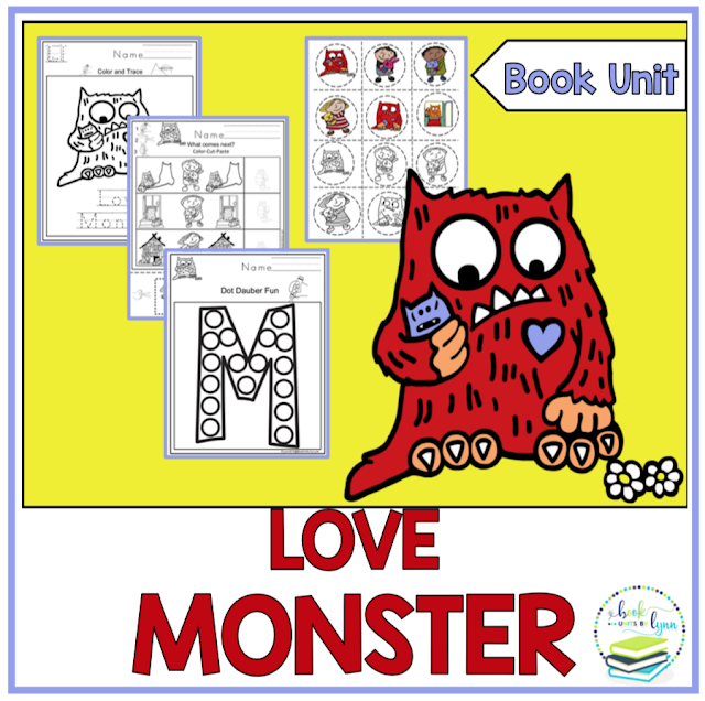 LOVE MONSTER BOOK UNIT ~ Book Units by Lynn
