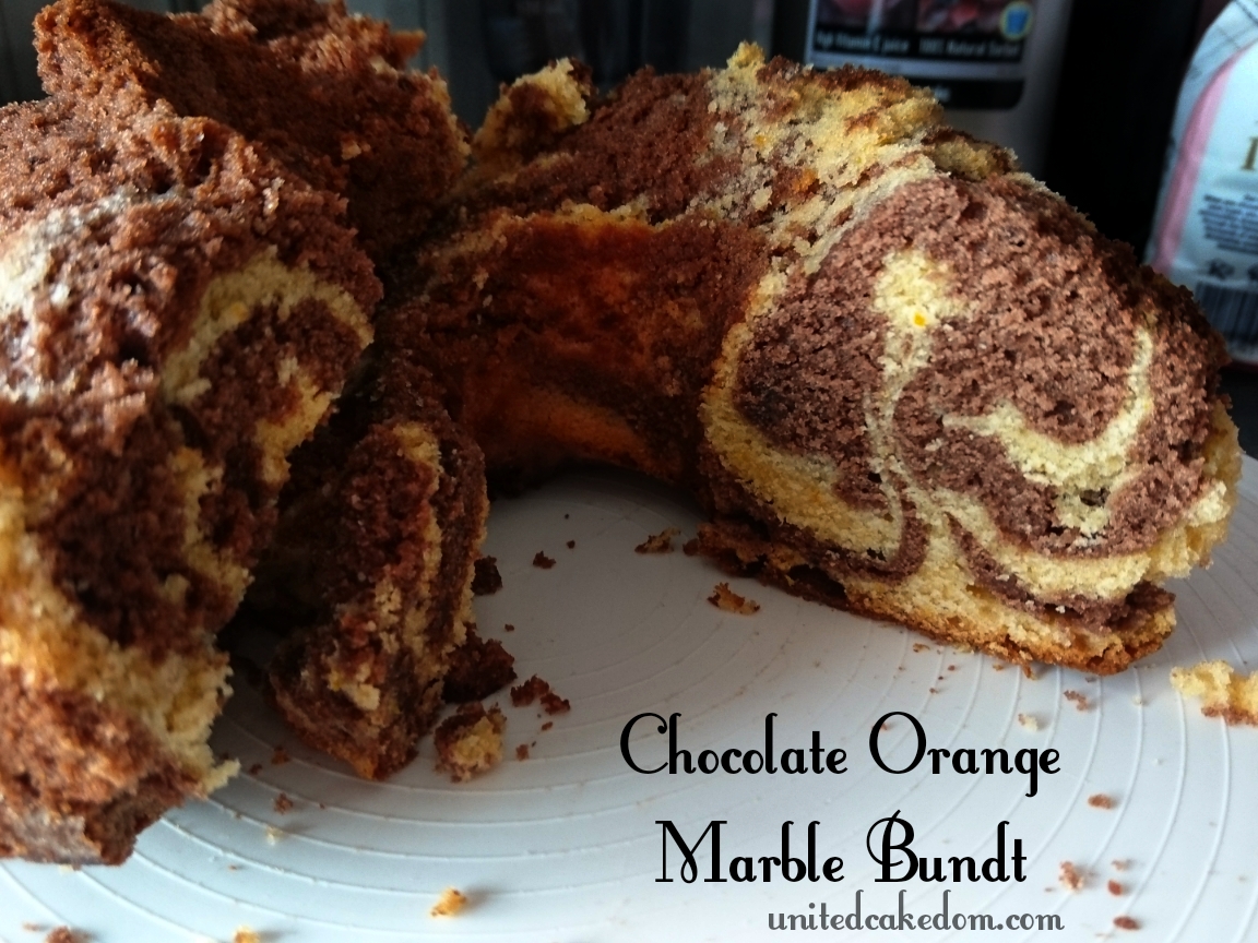 United Cakedom: Cake Disaster - Chocolate Orange Marble Bundt