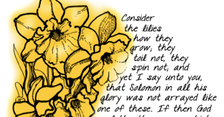 Luke 12: 27,28 | Christian Clip Art Review