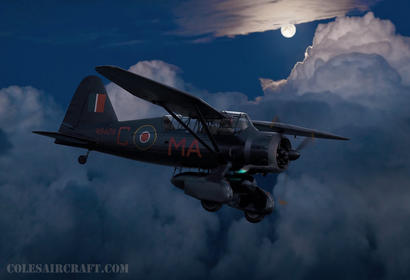 Aviation Art of Ron Cole & Cole's Aircraft: Westland Lysander 'Special ...