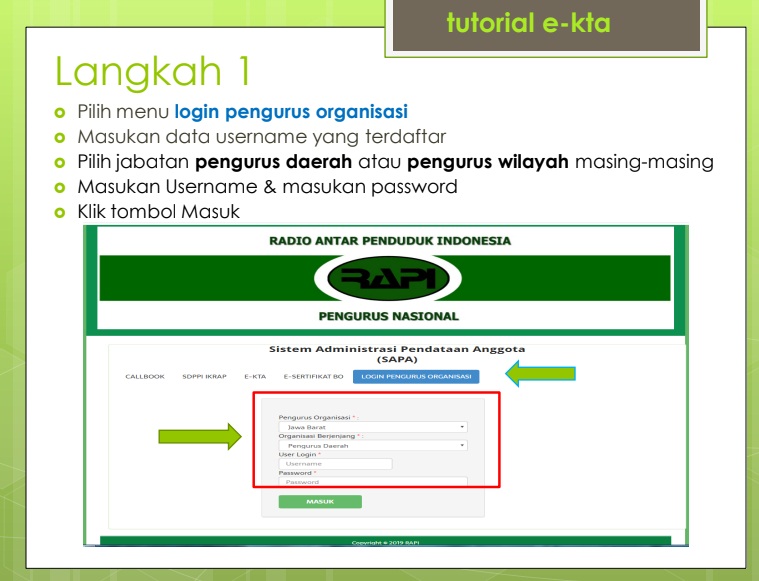 RAPI LOKAL 5 CICALENGKA. KABUPATEN BANDUNG: PROGRAM E-KTA SAPA RAPI