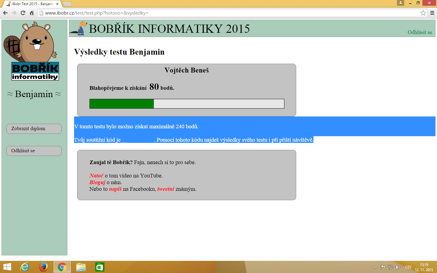 .: Bobřík Informatiky