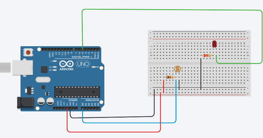 PRÀCTIQUES AMB TINKERCAD I ARDUINO: PROGRAMACIÓ SENSOR DE LLUM