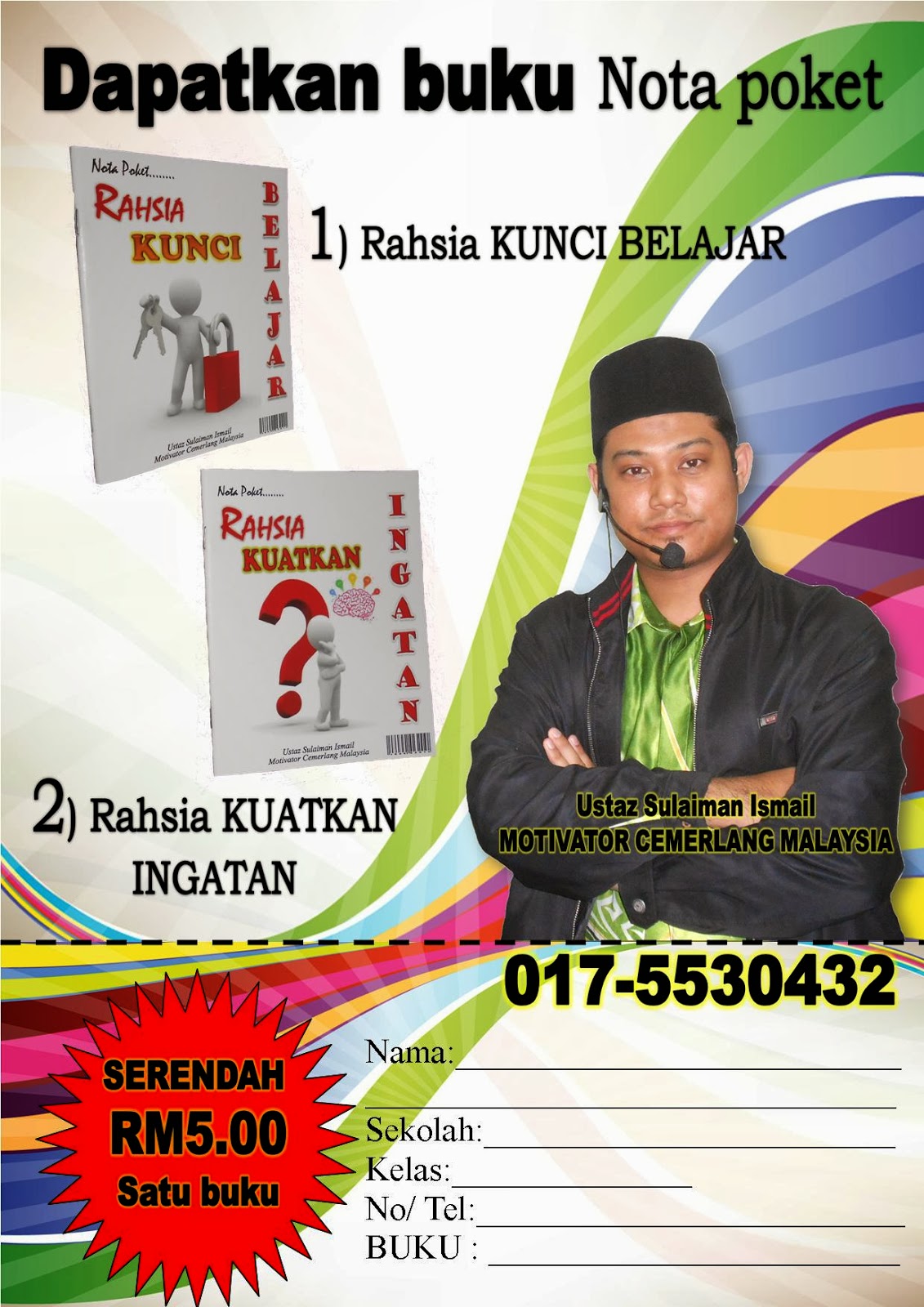 Ustaz Master Sulaiman Ismail: BUKU NOTA POKET "RAHSIA KUNCI BELAJAR DAN ...