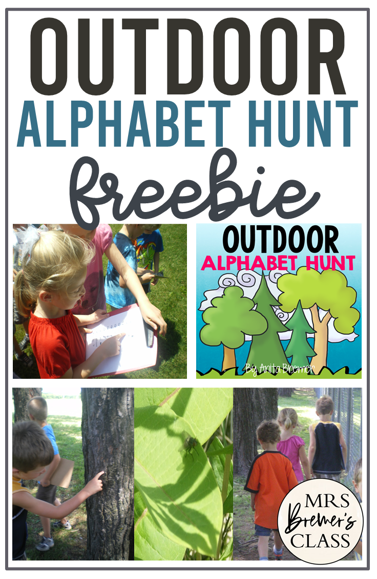 Outdoor Alphabet Hunt FREEBIE | Mrs. Bremer's Class