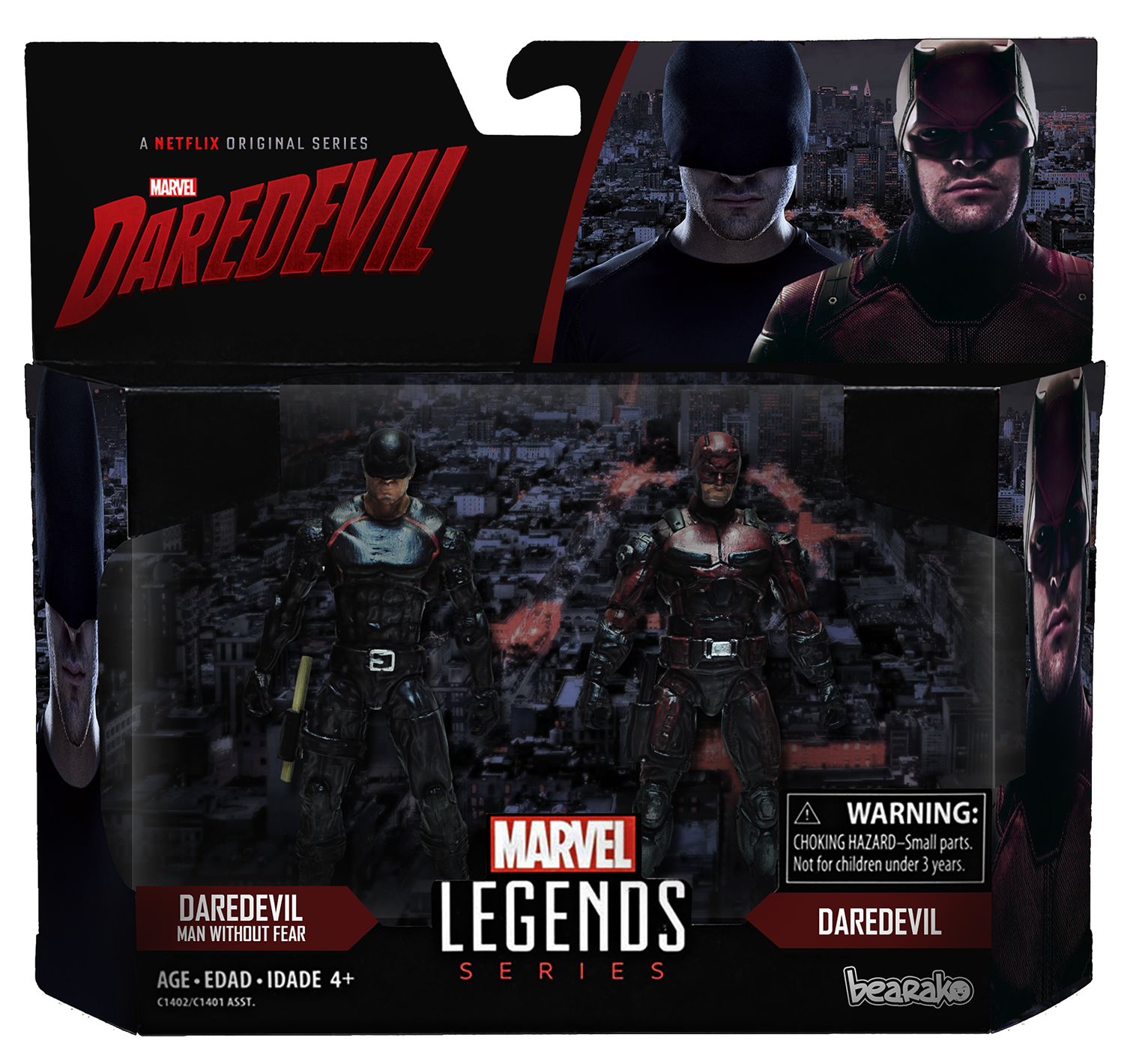 Bearako's Corner: TOY CUSTOM: Netflix Daredevil (Red Suit)