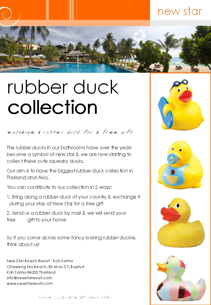 new star beach resort: Rubber duck collection!!!!
