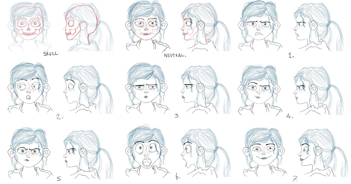 Studio Practice: EP: Expression Sheets - Emily