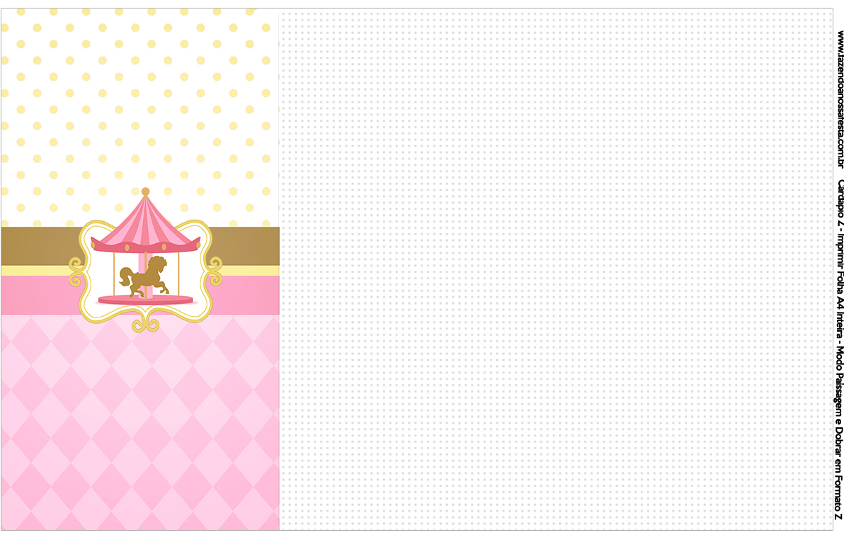 Carousel in Pink: Free Party Printables. - Oh My Baby!