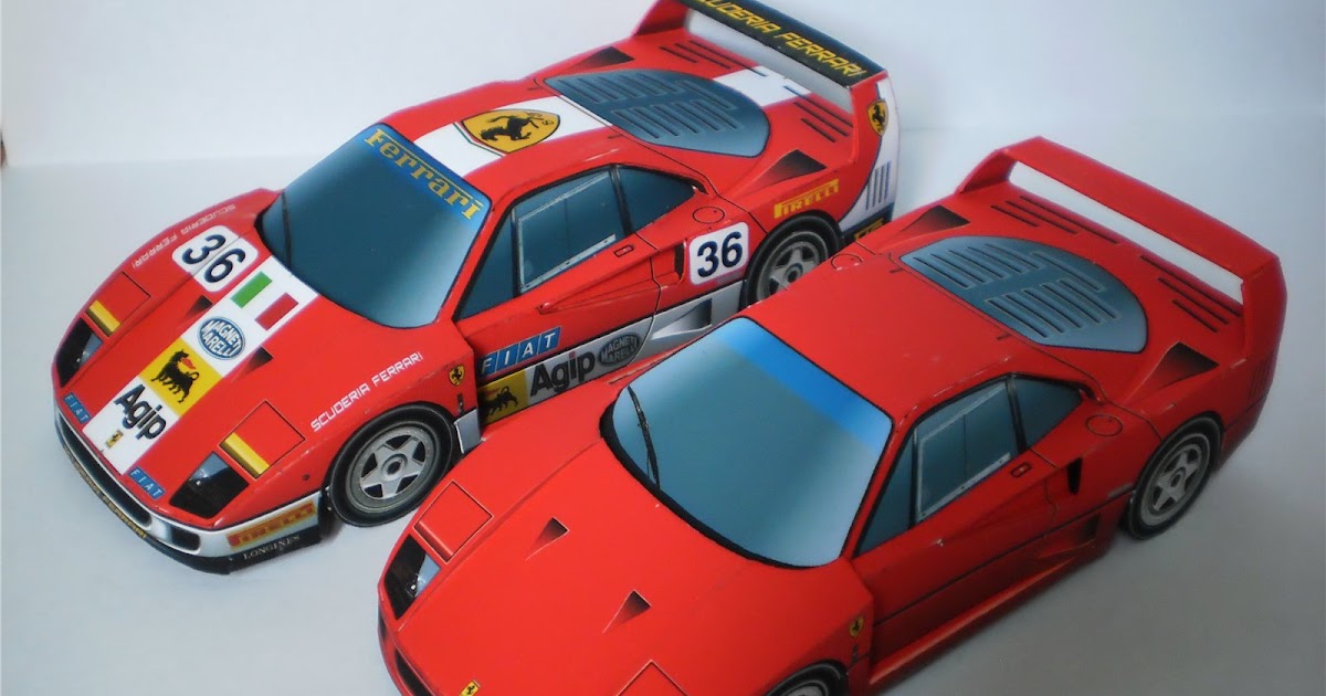 SP. Papel Modelismo: PaperCraft - Ferrari F40