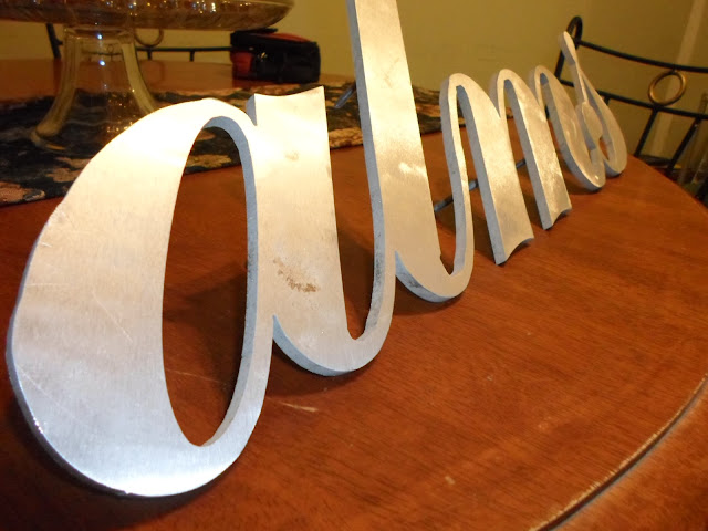 Letras de metal en aluminio