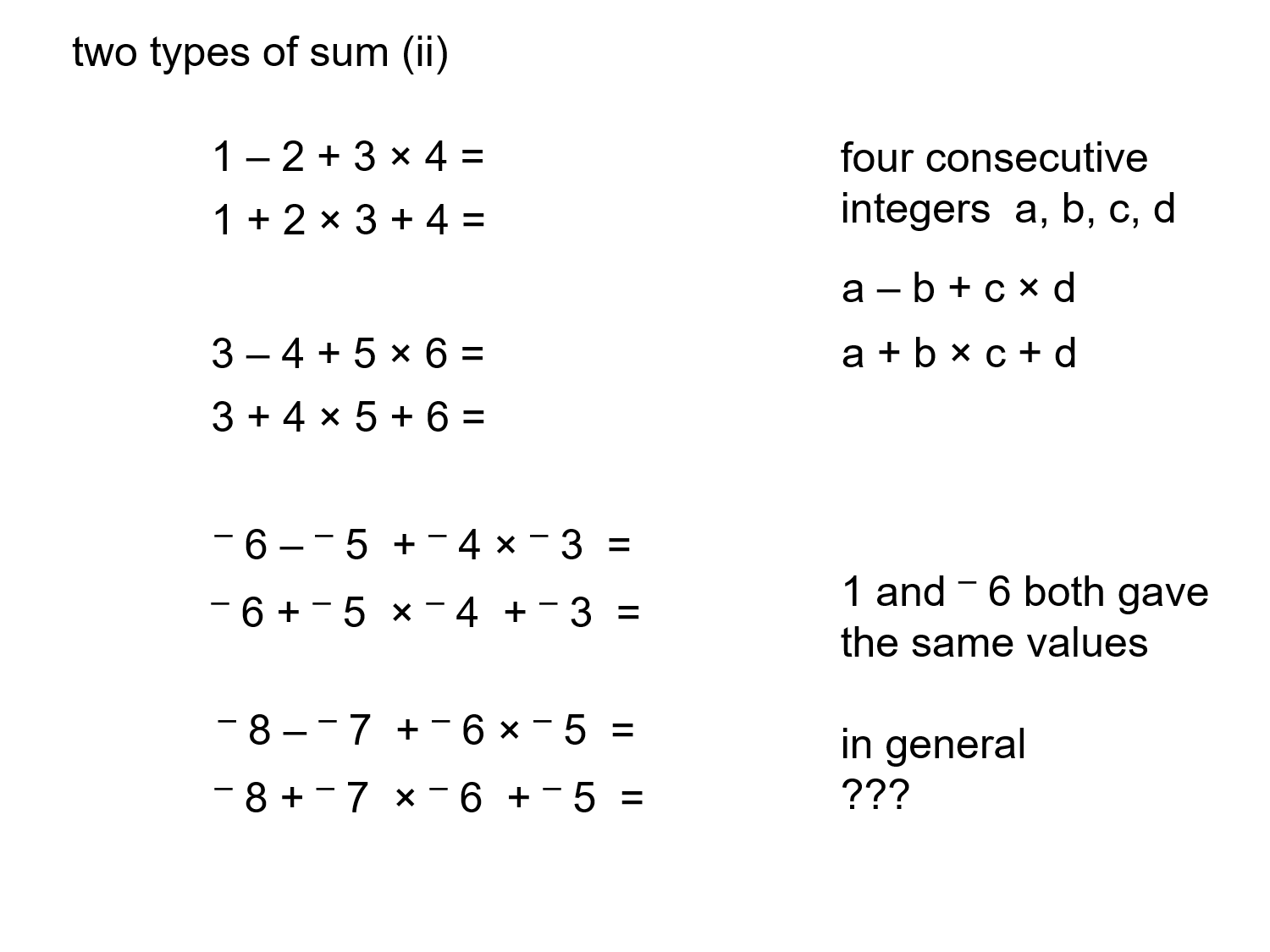 MEDIAN Don Steward mathematics teaching: two types of sum