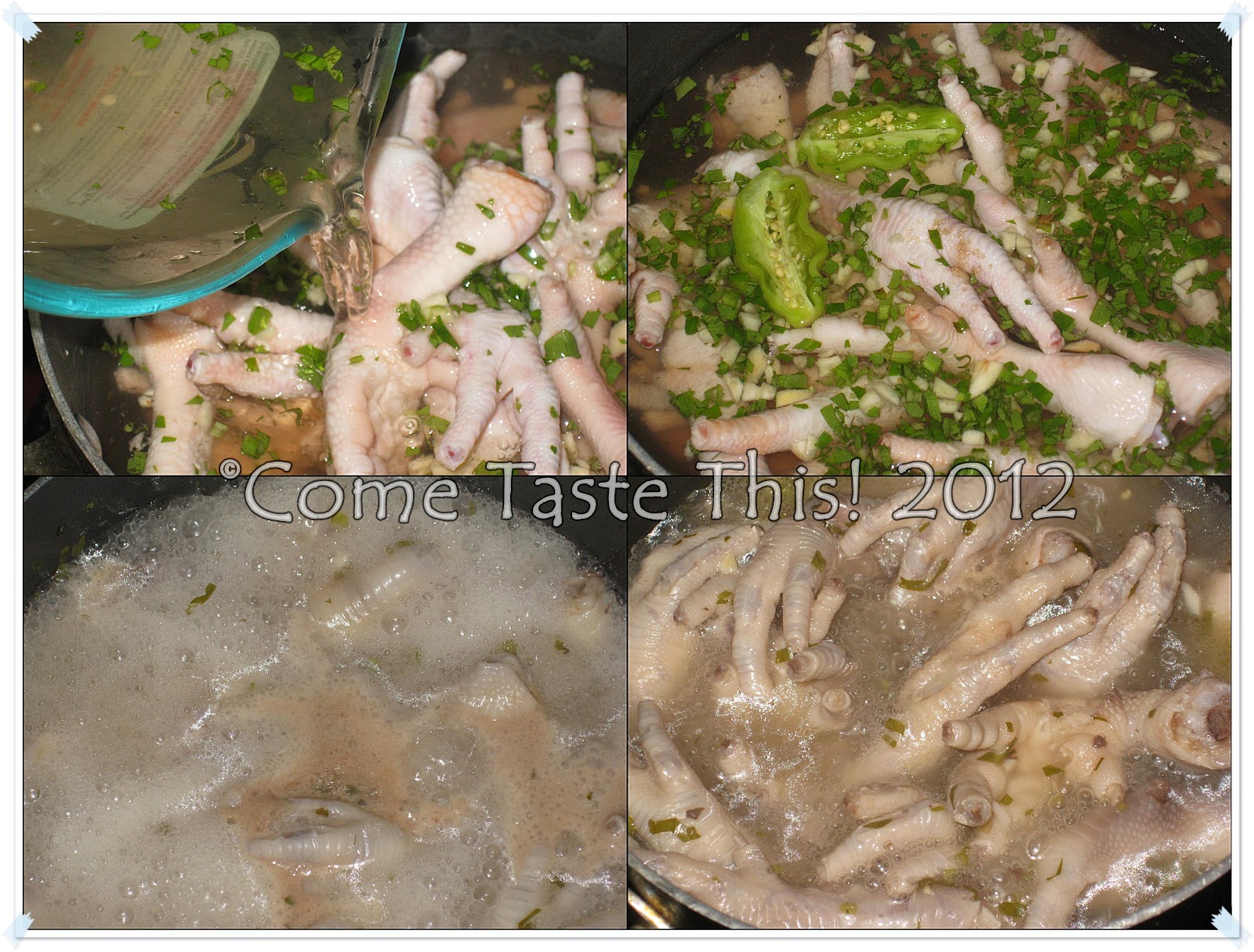 Come Taste This!: Strutters! (A Chicken Foot Souse)