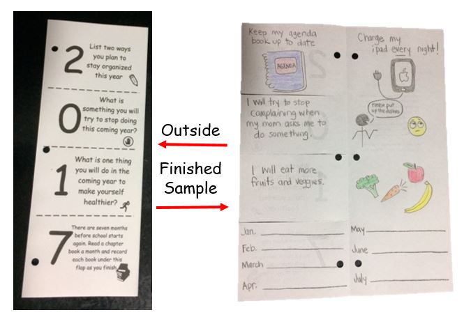 FREE - 2017 New Year Goal Foldable