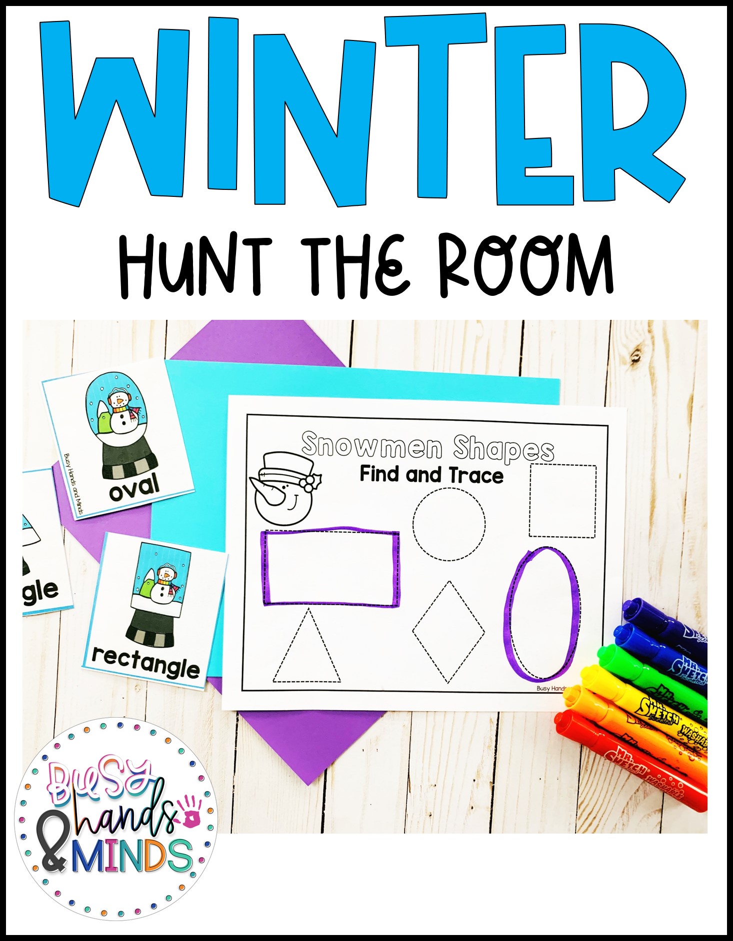 Winter Hunt the Room for Preschool | Busy Hands and Minds