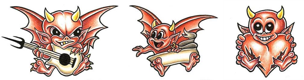 Red Devil Tribal Tattoo - Zisya Art