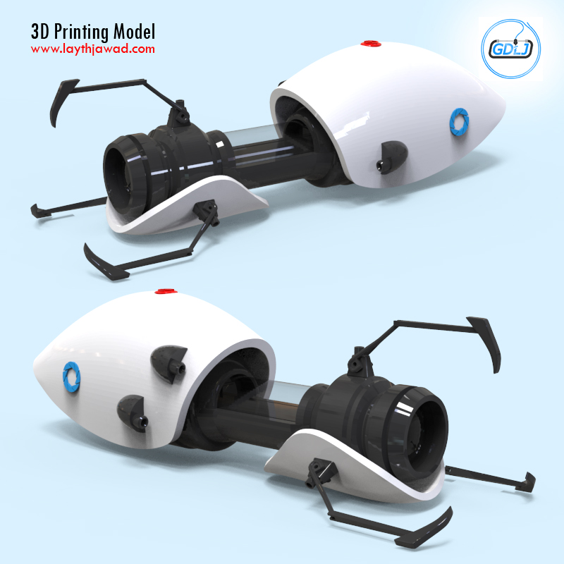 Portal Gun 3D Printing Model | Layth Jawad