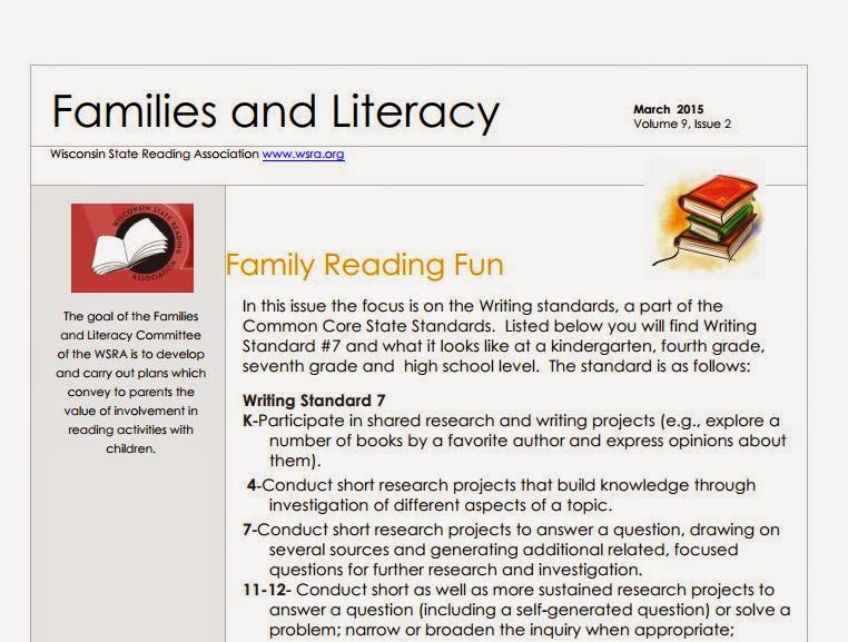 Literacy and Learning: Family Literacy Newsletters