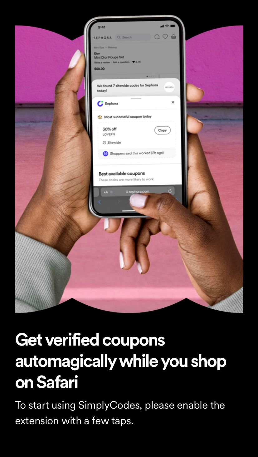 Simply Codes saving app makes saving simply delightful + Sephora Gift ...