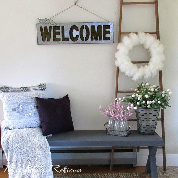 Decorating for Winter in Entryway | Rustic & Refined