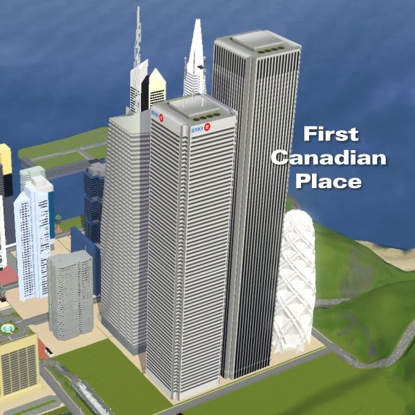 Simming in Magnificent Style: First Canadian Place