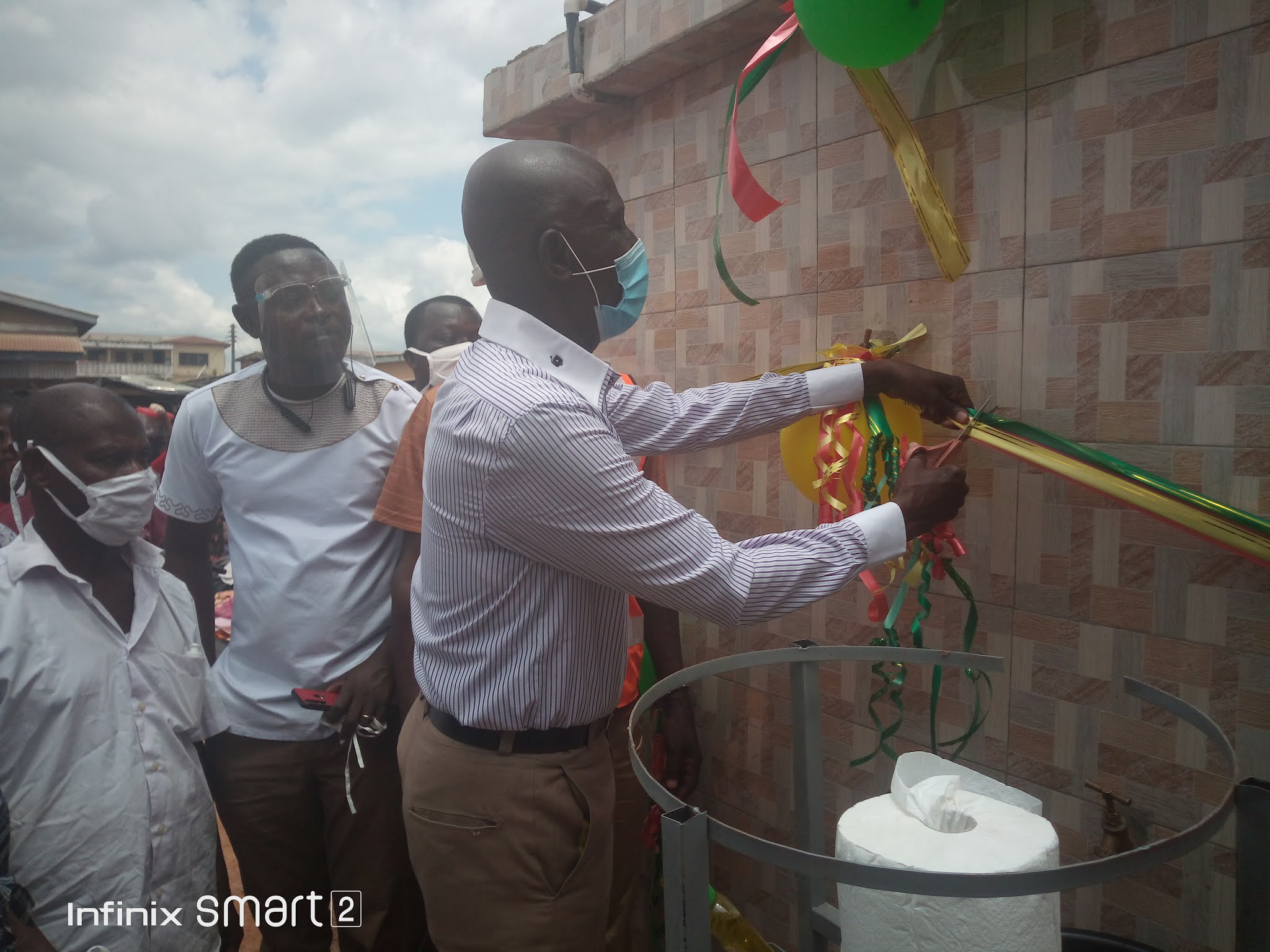 Seven bore holes commissioned and hand over by MCE of Berekum, Hon ...