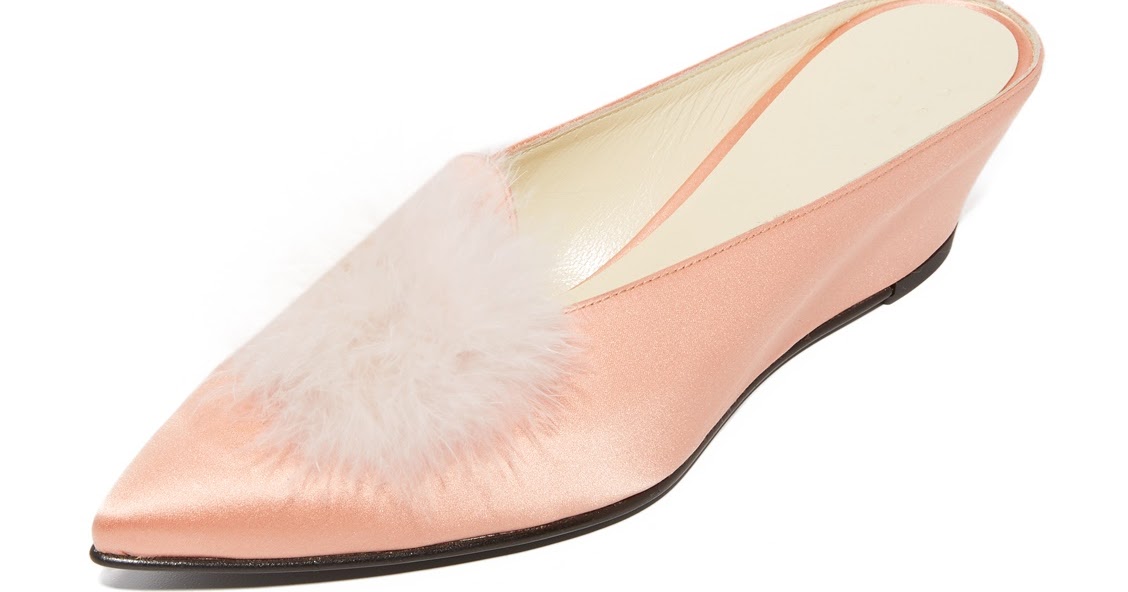 Shoe of the Day | Trademark Castainge Slides with Marabou Feathers ...