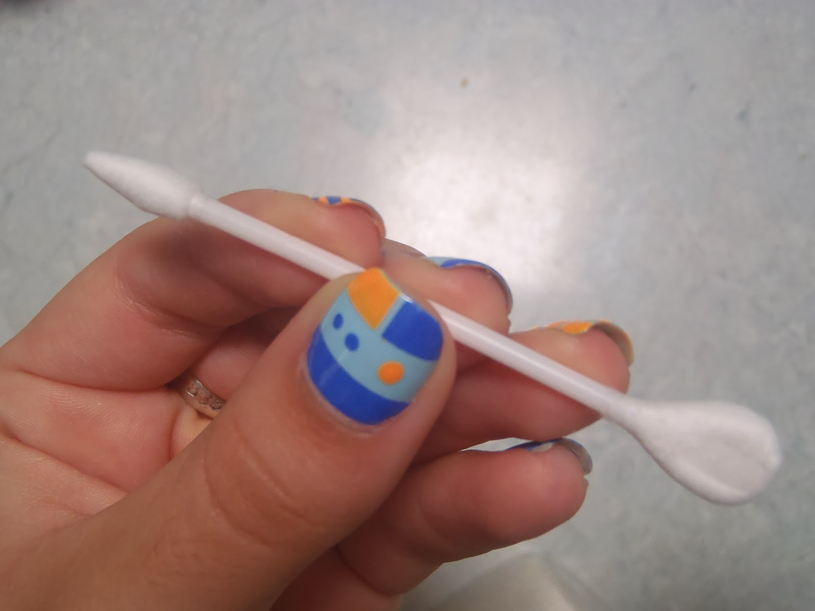 Gormay Nails: Blue Tiki Inspired Nails