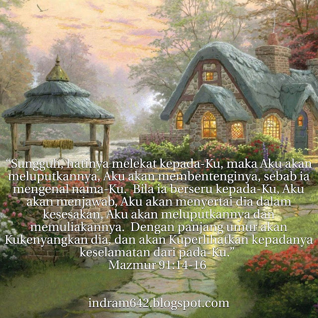 SENI MENULIS ISI HATI TUHAN : Mazmur 91:14-16