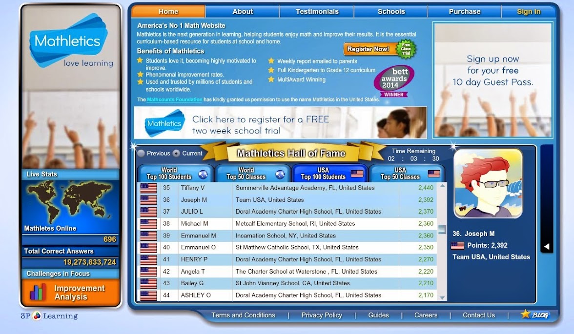 a glimpse of our life: Mathletics