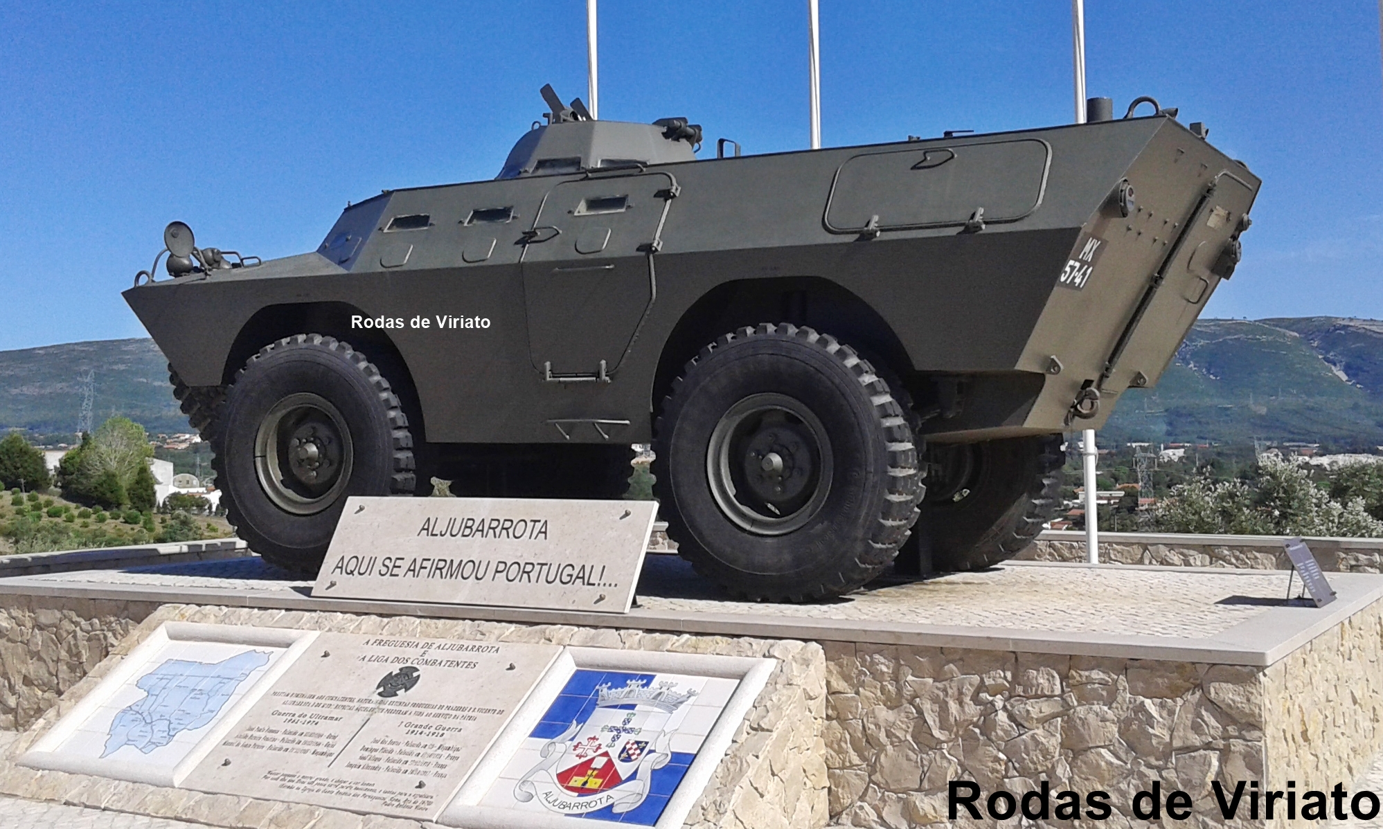 Blindado Chaimite V 200 em Aljubarrota