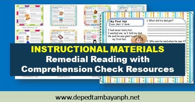 IMs Remedial Reading With Comprehension Check Resources Deped Tambayan IMs Remedial Reading With Comprehension Check Resources Deped Tambayan