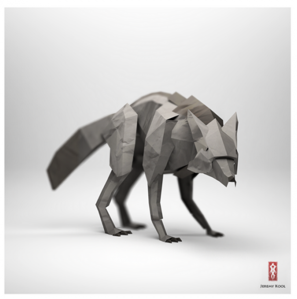 Digital origami animals by Jeremy Kool - Omygad!