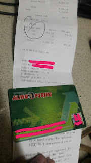 Puregold Aling Puring Points on Receipts - Sari-Sari Store Diaries