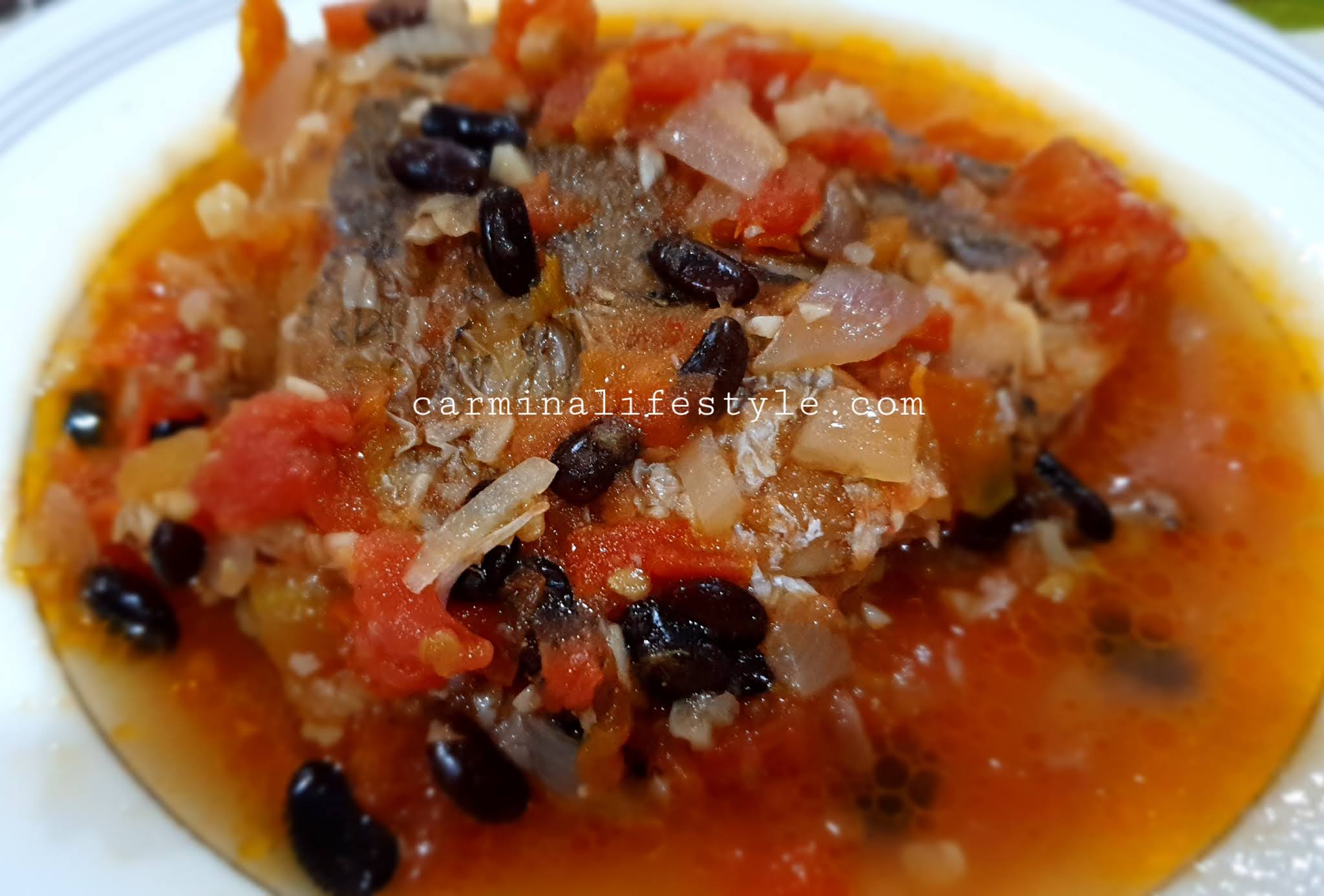 Sarciado Dalag with Black Beans Recipe